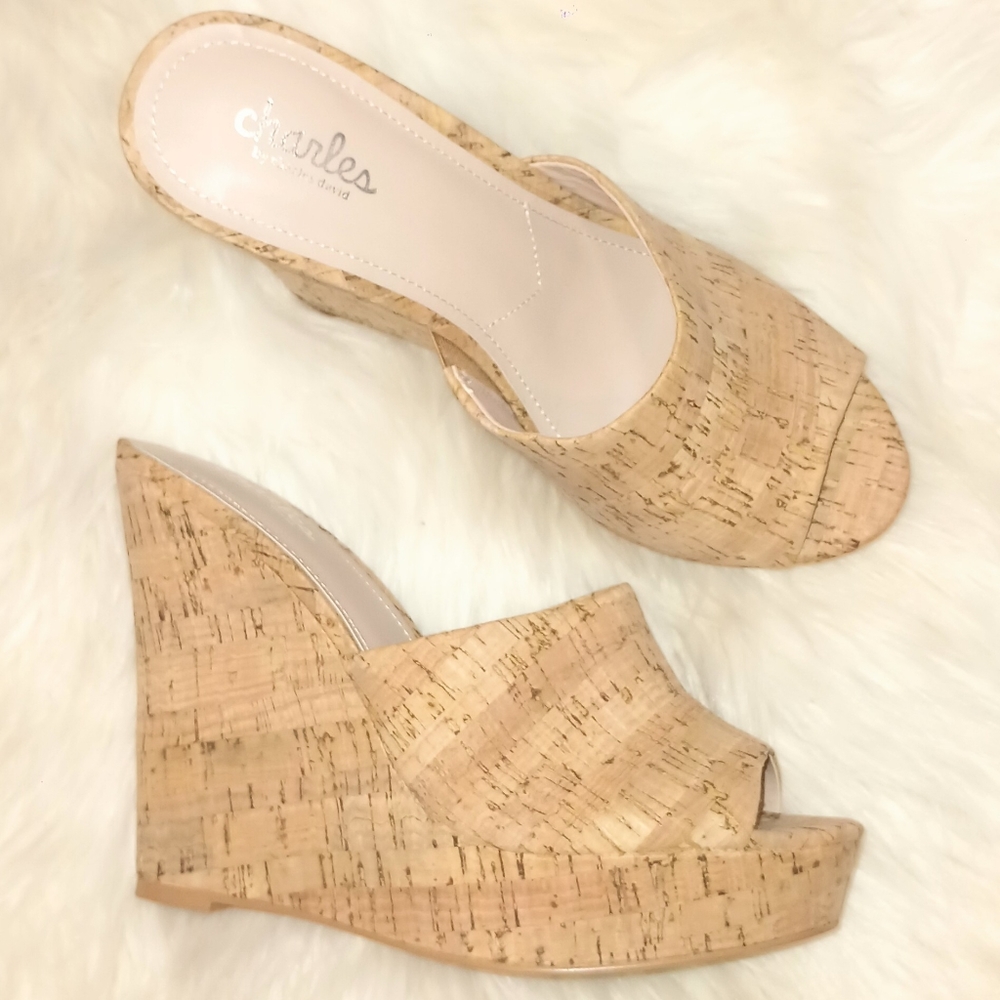 Amelia Cork Platform Wedge Sandal - Gem